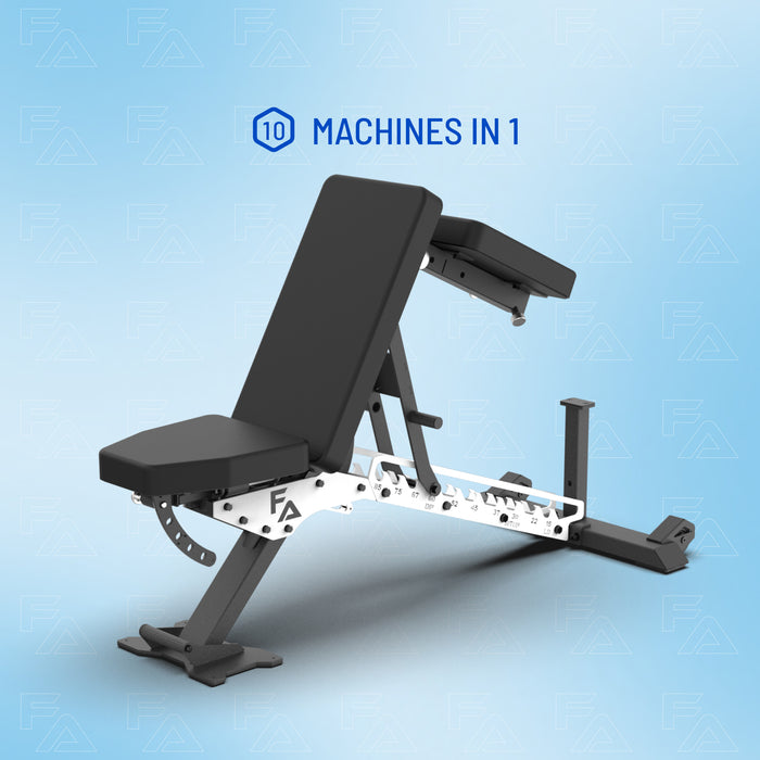 ABX Weight Bench - 10 Machines in 1 | Adjustable Weight Bench