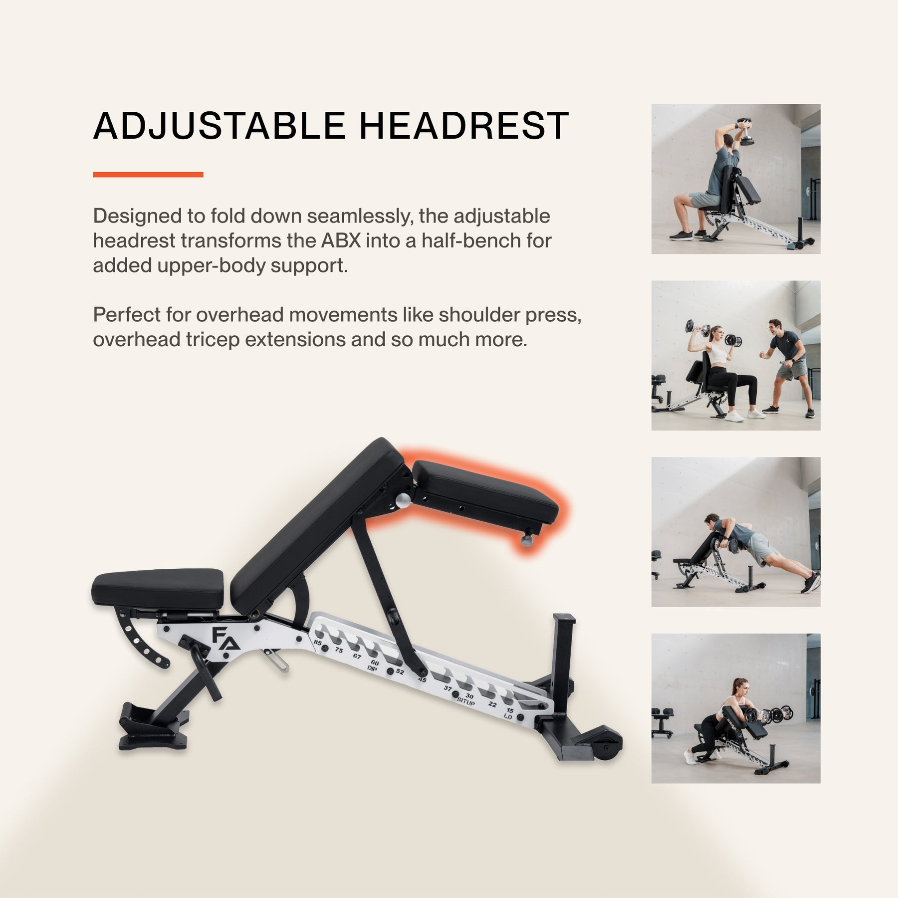 ABX Weight Bench - 10 Machines in 1 | Adjustable Weight Bench